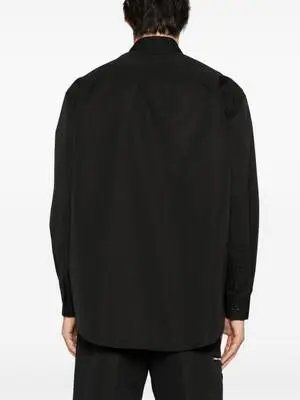 Off-White Logo-embroidered Cotton Shirt