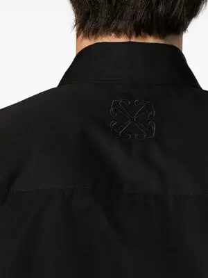 Off-White Logo-embroidered Cotton Shirt