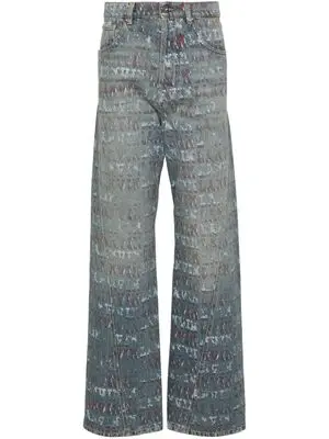 LANVIN X Future Logo-print Jeans