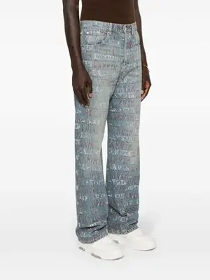 LANVIN X Future Logo-print Jeans