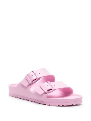 BIRKENSTOCK Arizona Logo-buckle Slides