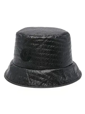 Moncler Logo-print Padded Bucket Hat - Black