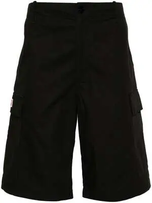 Kenzo Ripstop Cotton Cargo Shorts - Black
