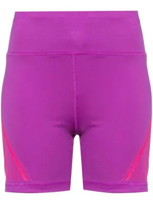 Adidas By Stella McCartney Graphic-print Running Shorts - Purple