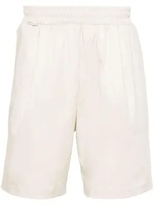 FAMILY FIRST Elasticated-waist Poplin Shorts - White