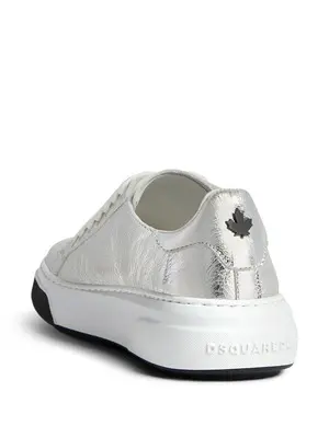 Dsquared2 Metallic-finish Lace-up Sneakers