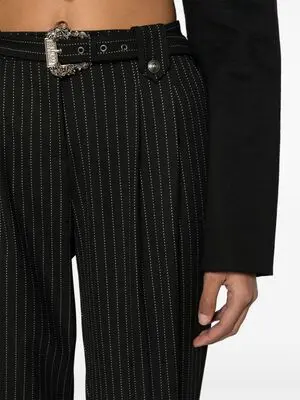 Versace Pinstriped Straight Trousers