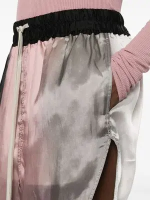 Rick Owens Gradient-effect Wide-leg Shorts