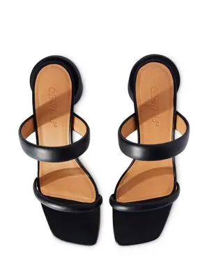 Off-White Leather Sandals - Black