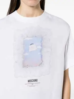 Moschino Graphic-print Crepe T-shirt