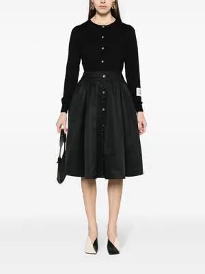 Moschino A-line Pleated Midi Skirt
