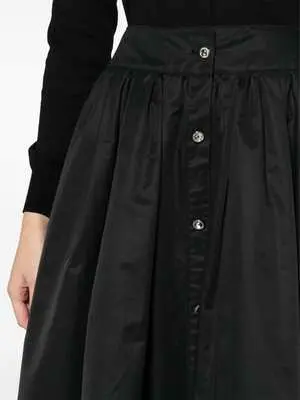 Moschino A-line Pleated Midi Skirt