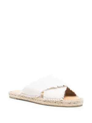 CastaÑer Palmera Flat Espadrilles - White