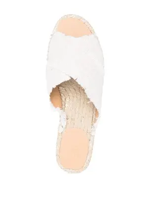 CastaÑer Palmera Flat Espadrilles - White