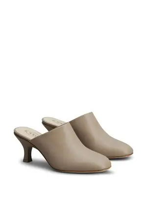 TOD'S 65mm Leather Mules - Neutrals