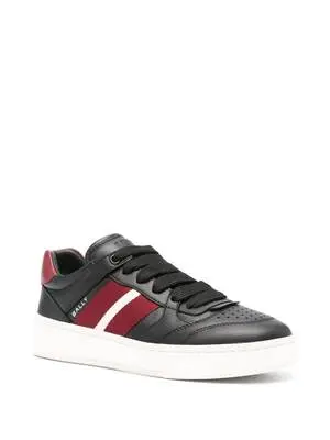 Bally Logo-debossed Leather Sneakers - Black