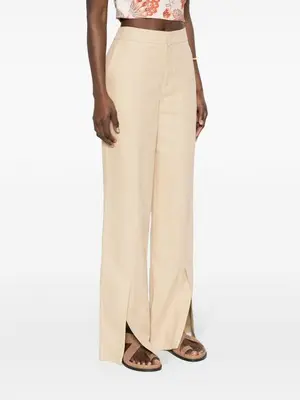 TWINSET Slit-hem Straight-leg Trousers