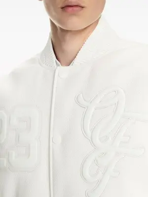 Off-White Natlover Patch-detail Bomber Jacket - White