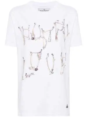 VIVIENNE WESTWOOD Bones 'n Chain T-shirt - White