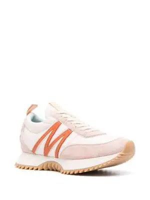 Moncler Pacey Logo-appliqué Sneakers - Pink