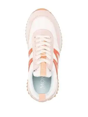 Moncler Pacey Logo-appliqué Sneakers - Pink