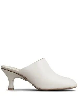 TOD'S 65 Leather Mules - White