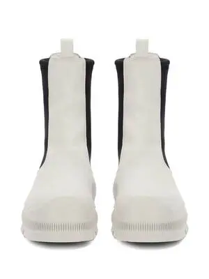 JIL SANDER Logo-embossed Leather Boots