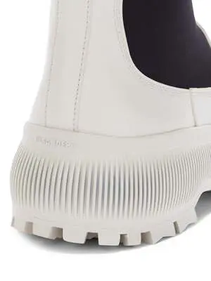 JIL SANDER Logo-embossed Leather Boots