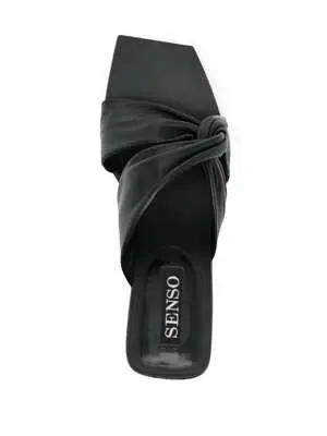 Senso Mila 80mm Leather Mules - Black