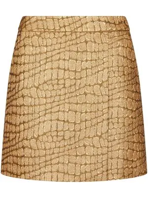 TOM FORD Crocodile-jacquard Mini Skirt