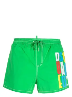 Dsquared2 Logo-print Swim Shorts - Green