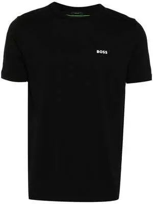 BOSS Logo-print Cotton T-shirt - Black