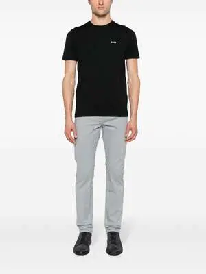 BOSS Logo-print Cotton T-shirt - Black