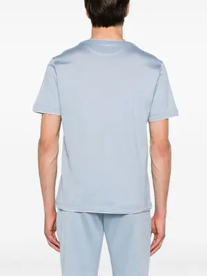 Eleventy Layered Cotton T-shirt - Blue