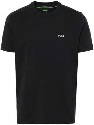BOSS Logo-print Cotton T-shirt - Blue