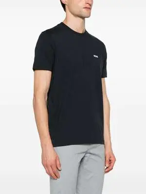 BOSS Logo-print Cotton T-shirt - Blue