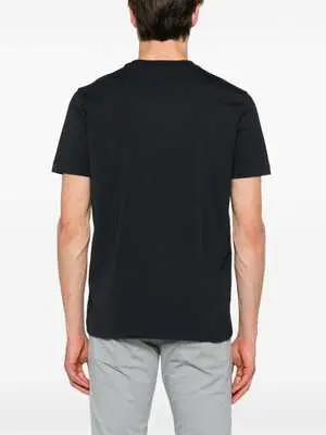 BOSS Logo-print Cotton T-shirt - Blue