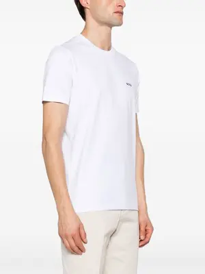 BOSS Logo-print Cotton T-shirt - White