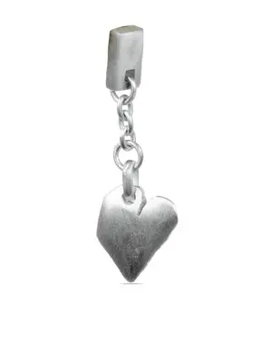 PARTS OF FOUR Jazz's Solid Heart Single Earring - Silver