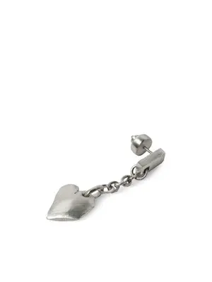 PARTS OF FOUR Jazz's Solid Heart Single Earring - Silver