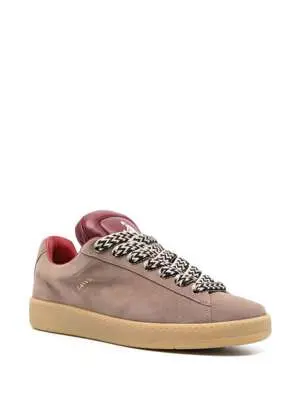 LANVIN X Future Hyper Curb Suede Sneakers - Brown
