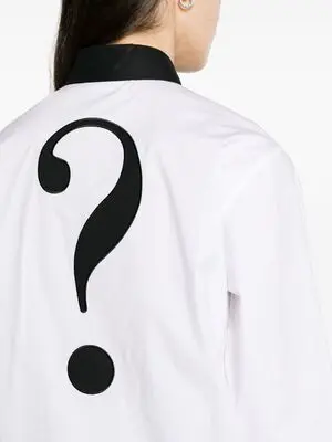 Moschino Question Mark-print Cotton Shirt