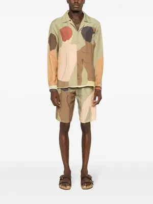 AMIR SLAMA Graphic-print Deck Shorts