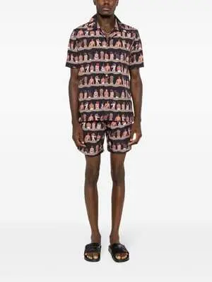 AMIR SLAMA Graphic-print Short