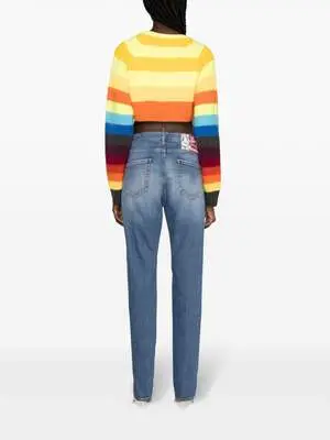 Dsquared2 642 Straight-leg Stonewashed Jeans