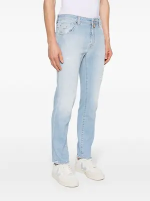 Jacob Cohen Scott Slim-fit Cropped Jeans