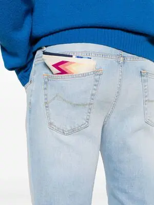 Jacob Cohen Scott Slim-fit Cropped Jeans