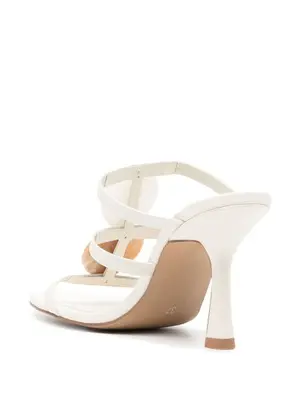 Senso Kaye 95mm Leather Sandals - White