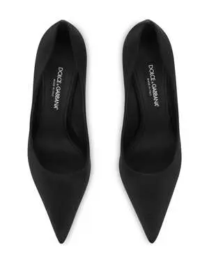 Dolce & Gabbana 105mm Pointed Leather Pumps