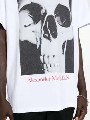 Alexander McQueen Skull-print Cotton T-shirt - White